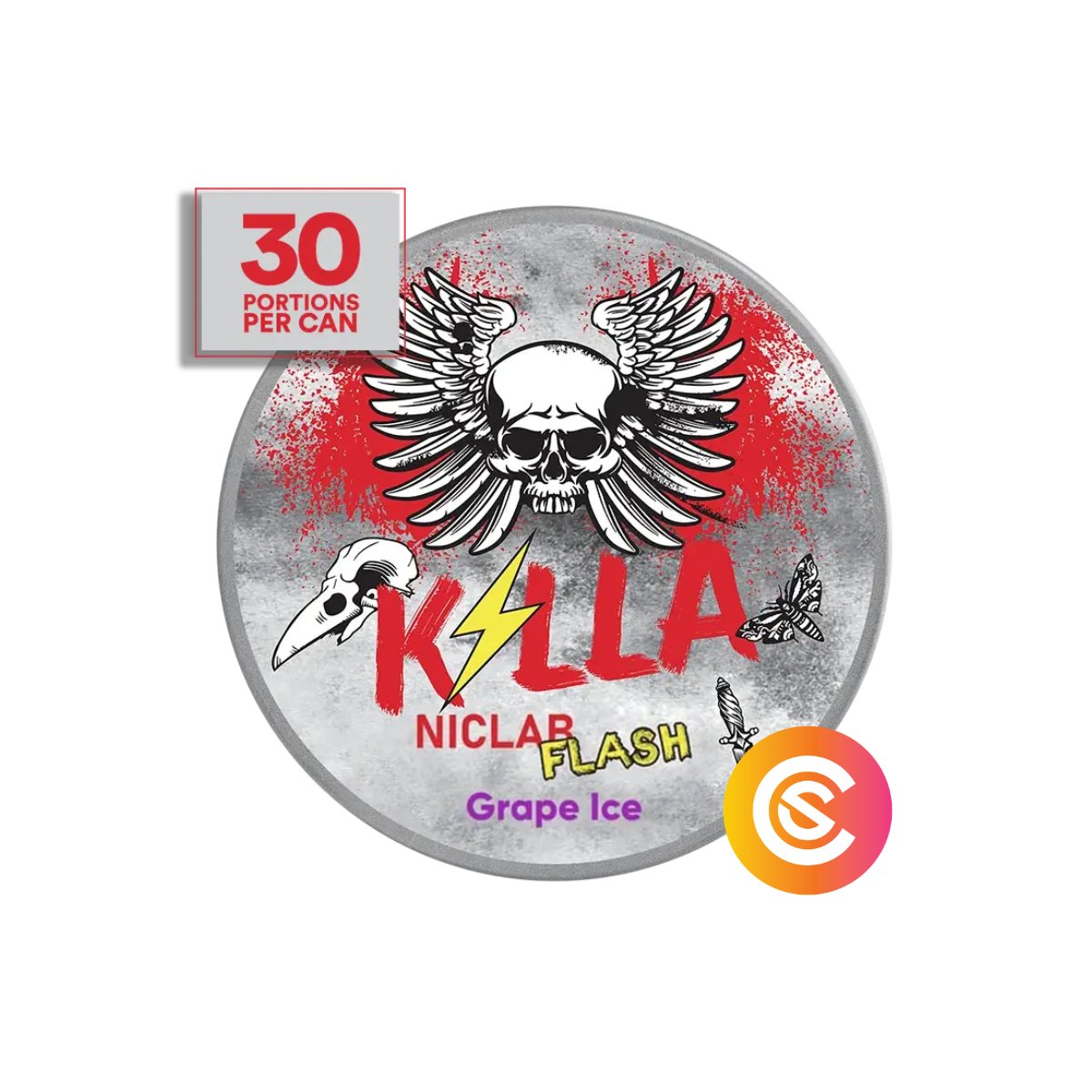 KILLA Niclab Flash Grape Ice Light Buy Nicotine Pouches Snus Core
