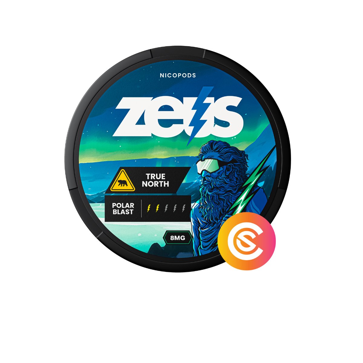 ZEUS True North Light Buy Nicotine Pouches Snus Core