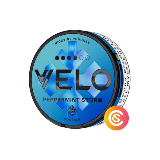 Buy now Velo Peppermint Storm X-Strong Fresh products in stock | SnusCore
